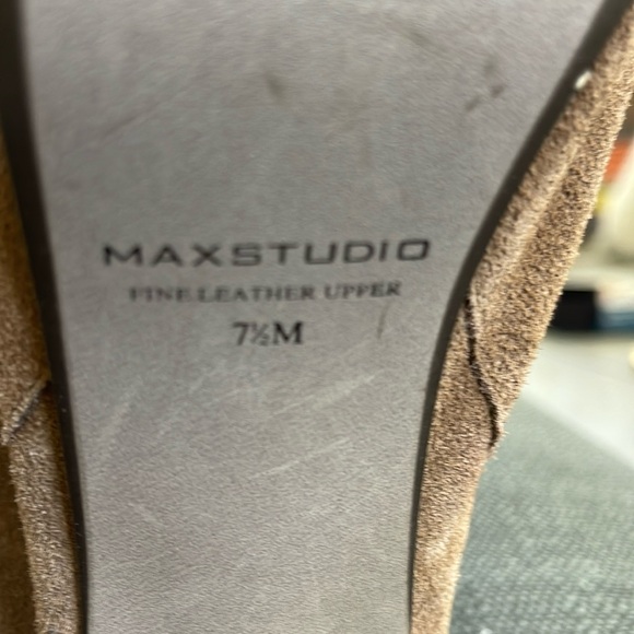 Max Studio | Shoes | Max Studio Fine Leather Suede Bootie | Poshmark